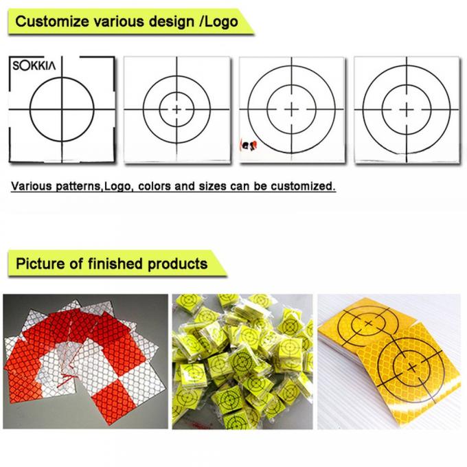 Yellow Reflecting Survey Target Stickers for Total Station Measurement ...