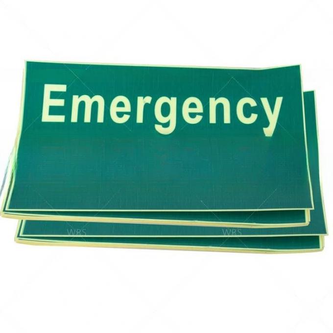 Emergency Running Man Left/Right Photoluminescent Fire Exit Sign
