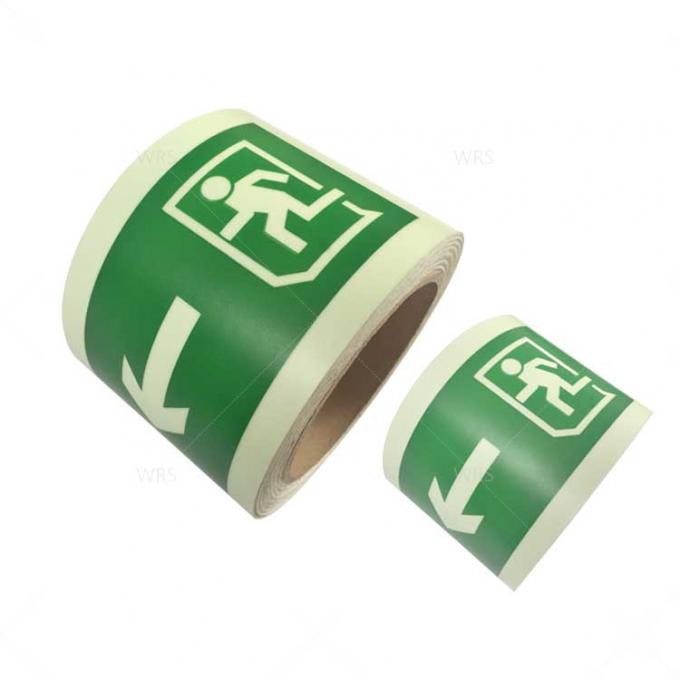 Emergency Running Man Left/Right Photoluminescent Fire Exit Sign
